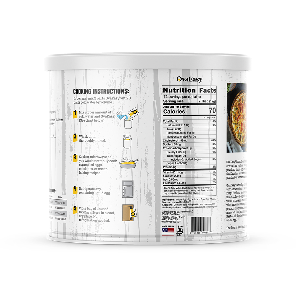 Stock Up On OvaEasy’s Long-Lasting Whole Egg Crystals