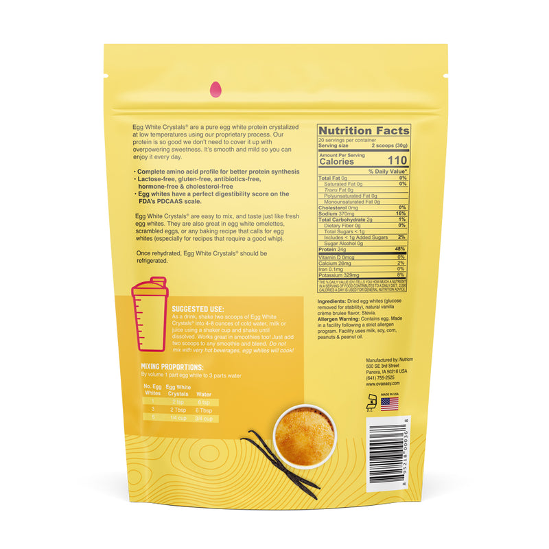 All-Natural Egg White Protein Powder - OvaEasy